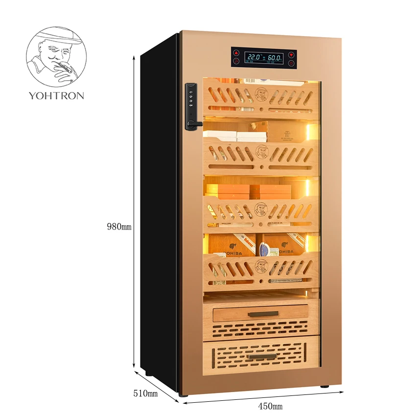 YOHTRON 88L Electric Cigar Humidor - Perfect for Hotels & Homes