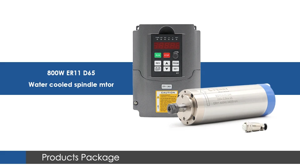 G-penny 800W ER11 D65 Water Cooled Spindle Motor Kit