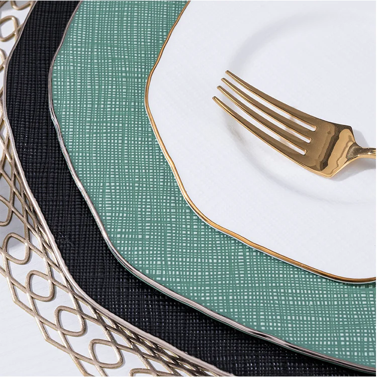 PITO Factory Wedding Catering Bone China Color Glazed Porcelain Dinner ...