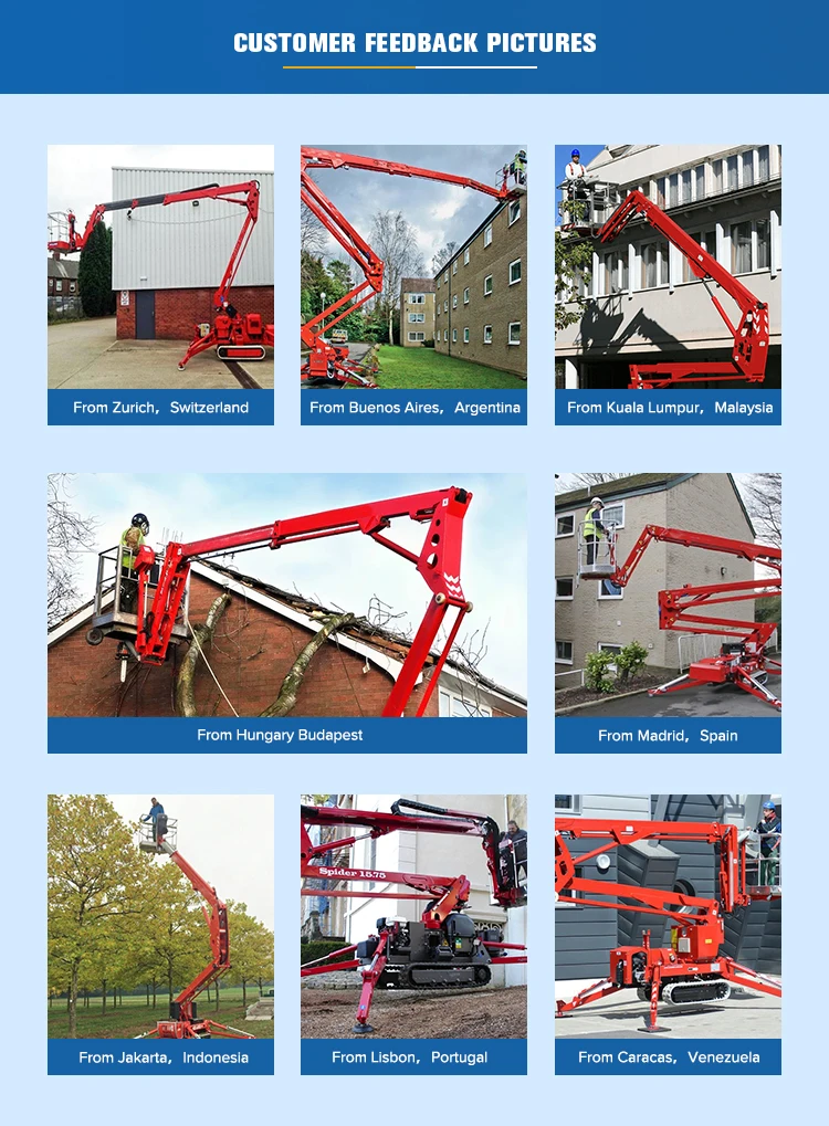 Articulating Track Man Lift Spider Boom Track Lift Aerial Articulated ...