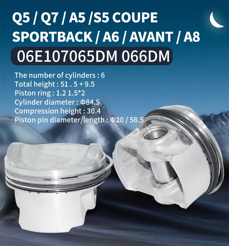 06e107065dm 06e107066dm Custom Engine Casting Ring Auto Set Forged ...