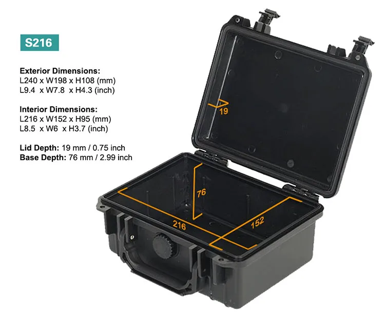 Abs Plastic Waterproof Flight Case - Buy Waterproof Equipment Casee ...