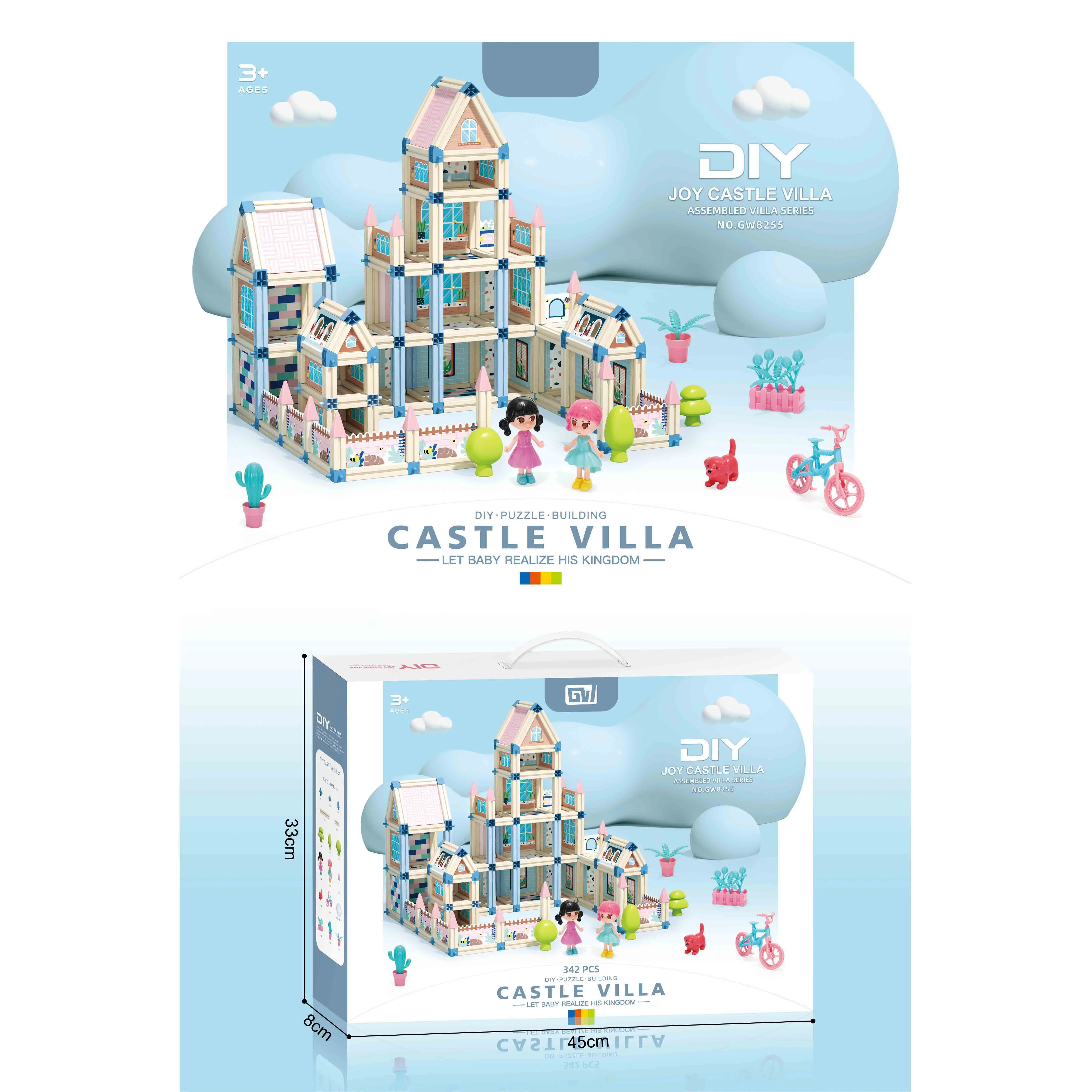 Diy Castle Magnetic Blocks For Kids Stem Stacking Toys Magnetic Stick ...