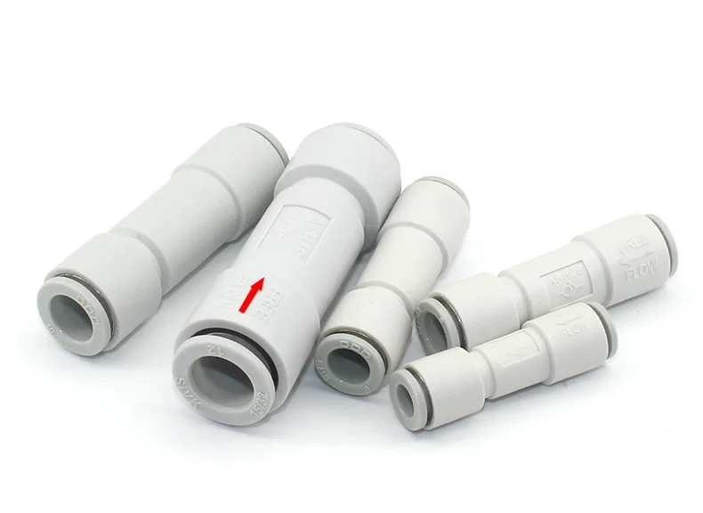 AKH Non Return Plastic Check Valve with One-Touch Fittings for ...