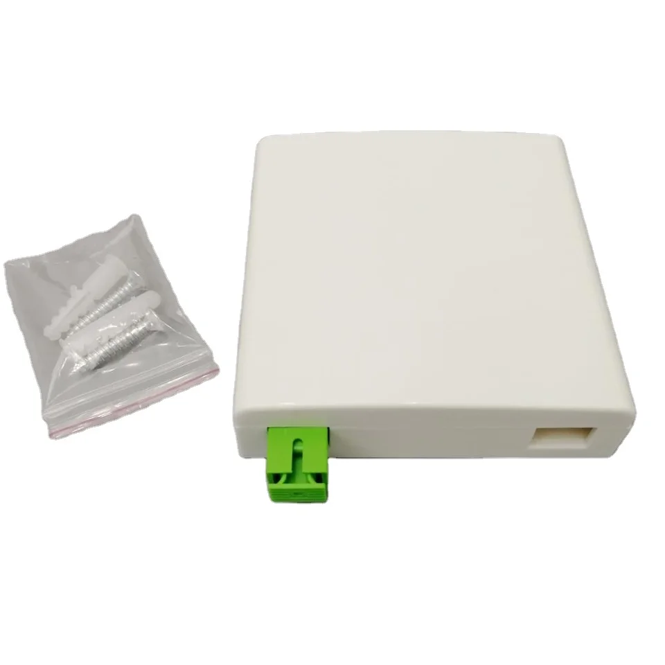FTTH Fiber Optic Socket Box - Wall Mounted Mini Terminal