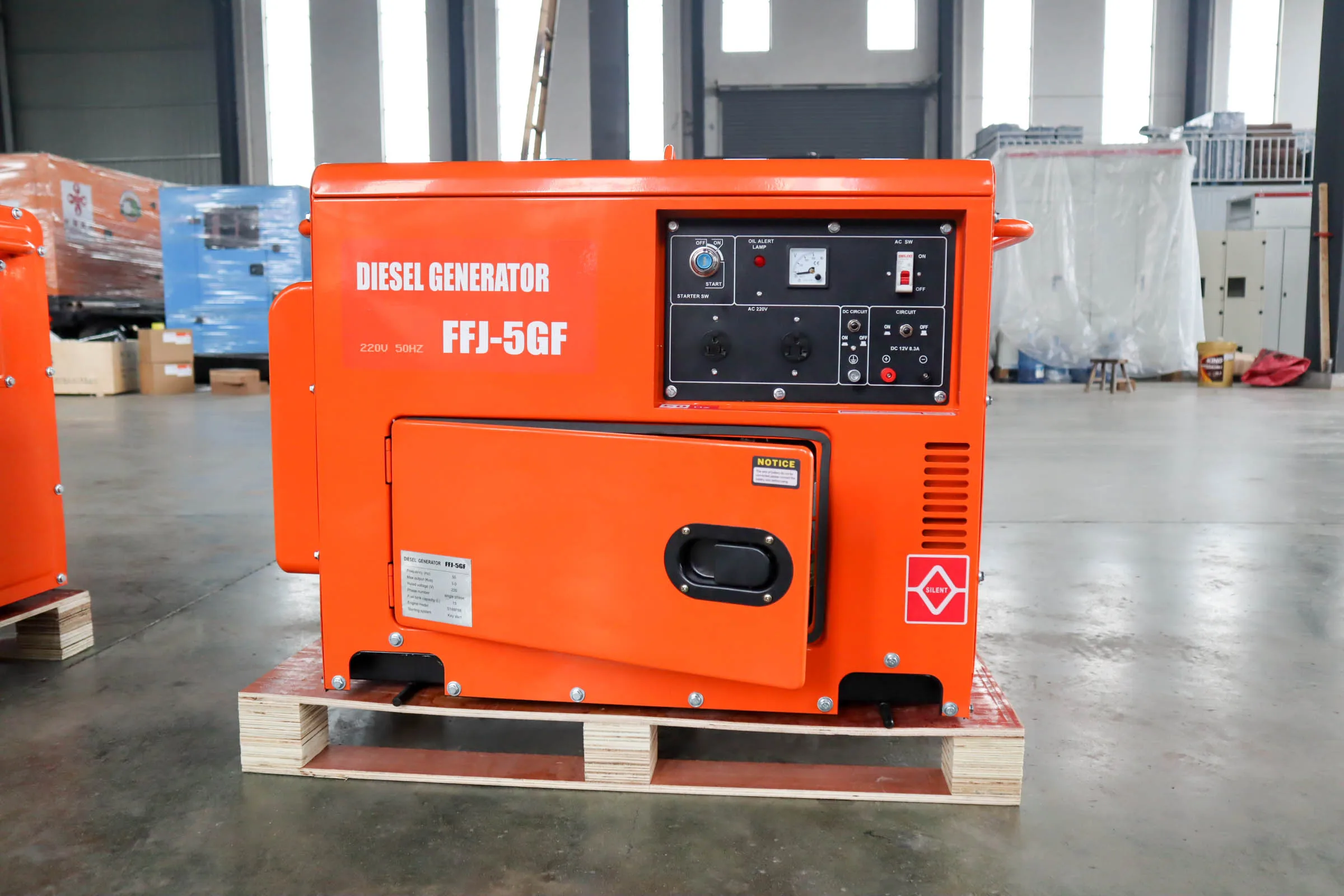 Portable Small AC 3 Phase Super Silent Diesel Generators With Strong ...