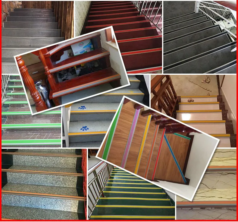 Anti Slip Pvc Rubber Stair Step Edge Protection Strip - Buy Pvc Rubber ...