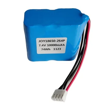 Customized 18650 7.4v 10ah Rechargeable Lithium Ion Battery Pack 2s4p ...