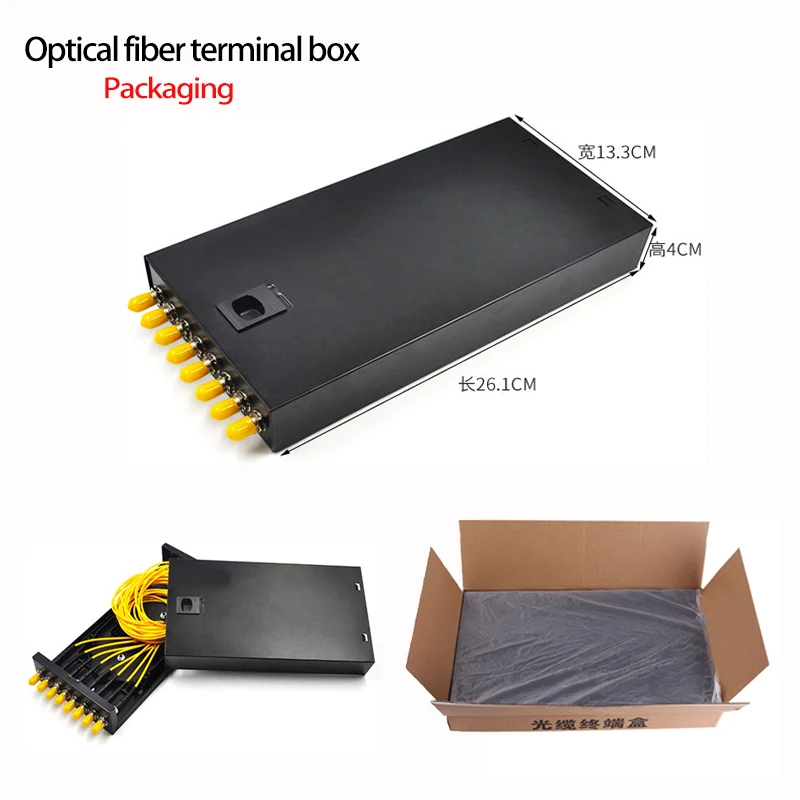 8/24 Port Fc Fiber Terminal Box With Lc Sc St Thickened New Excellent ...