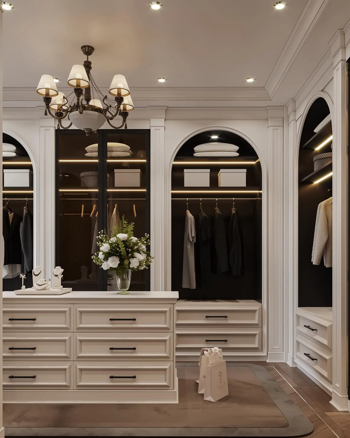 Modern Newest Luxury Walk-in Closet Wardrobe Custom European Style ...