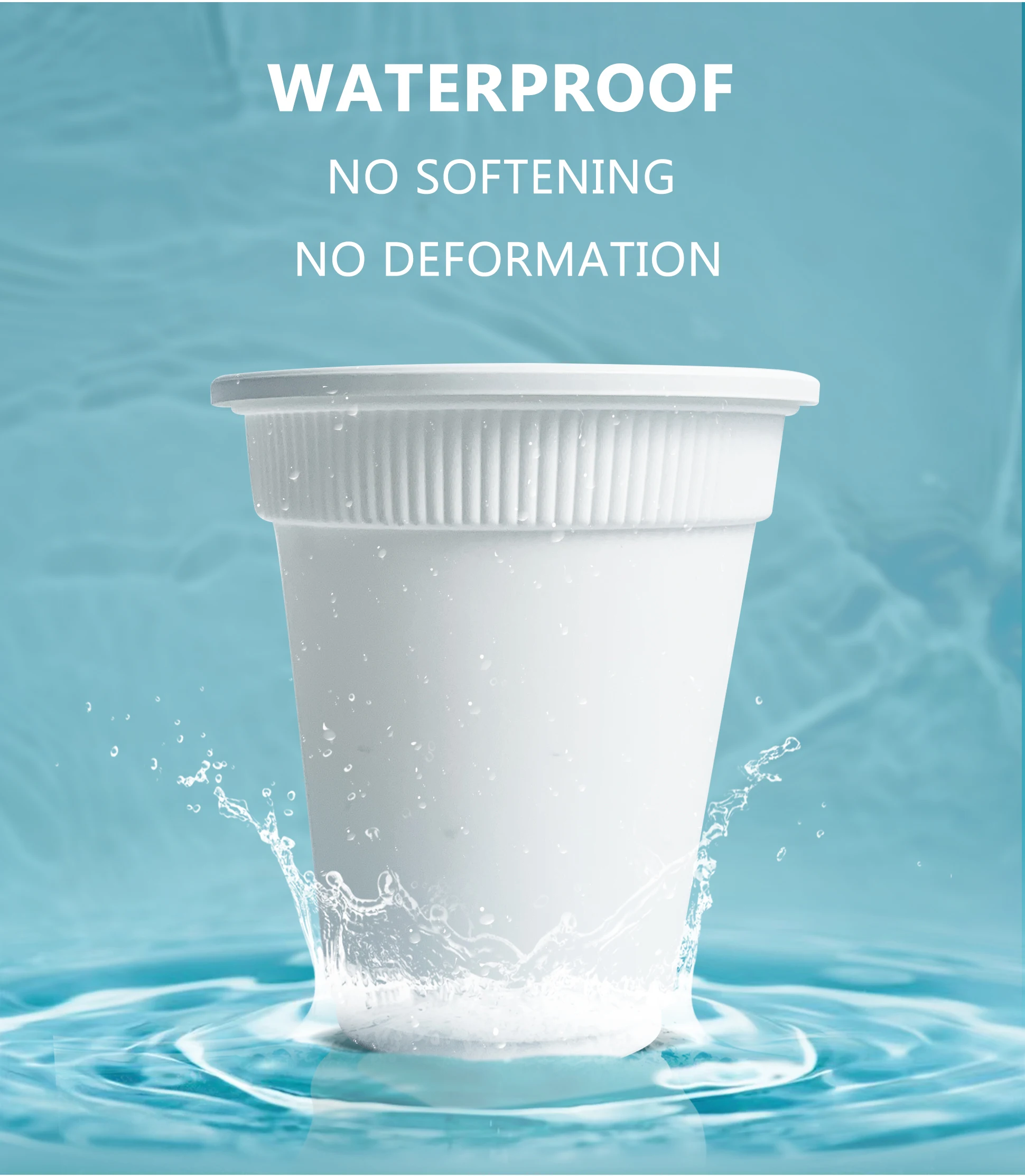 Eco Corn Starch Cups - Biodegradable & Transparent