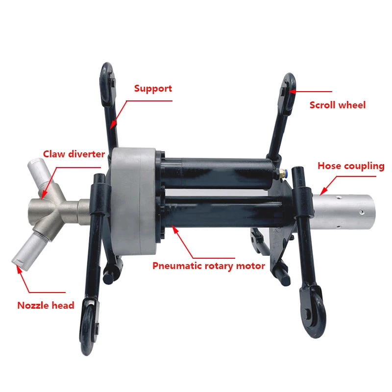 Pipe Internal Sand Blasting Equipment Internal Pipe Blasting Airblast ...