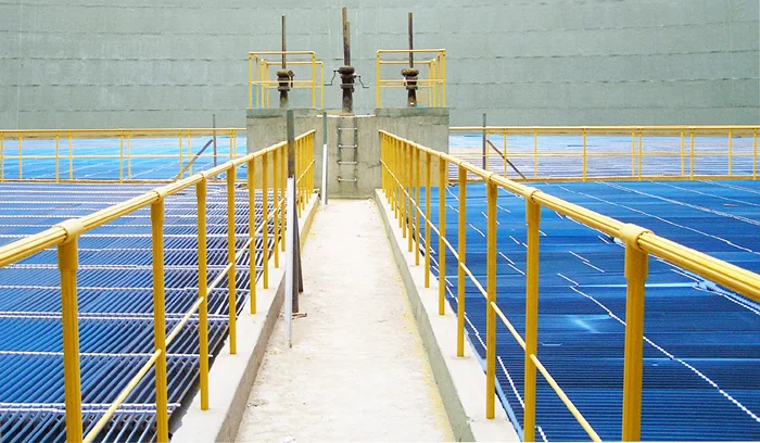 Rusty Proof GRP Fiberglass Walkway Handrail Industry FRP