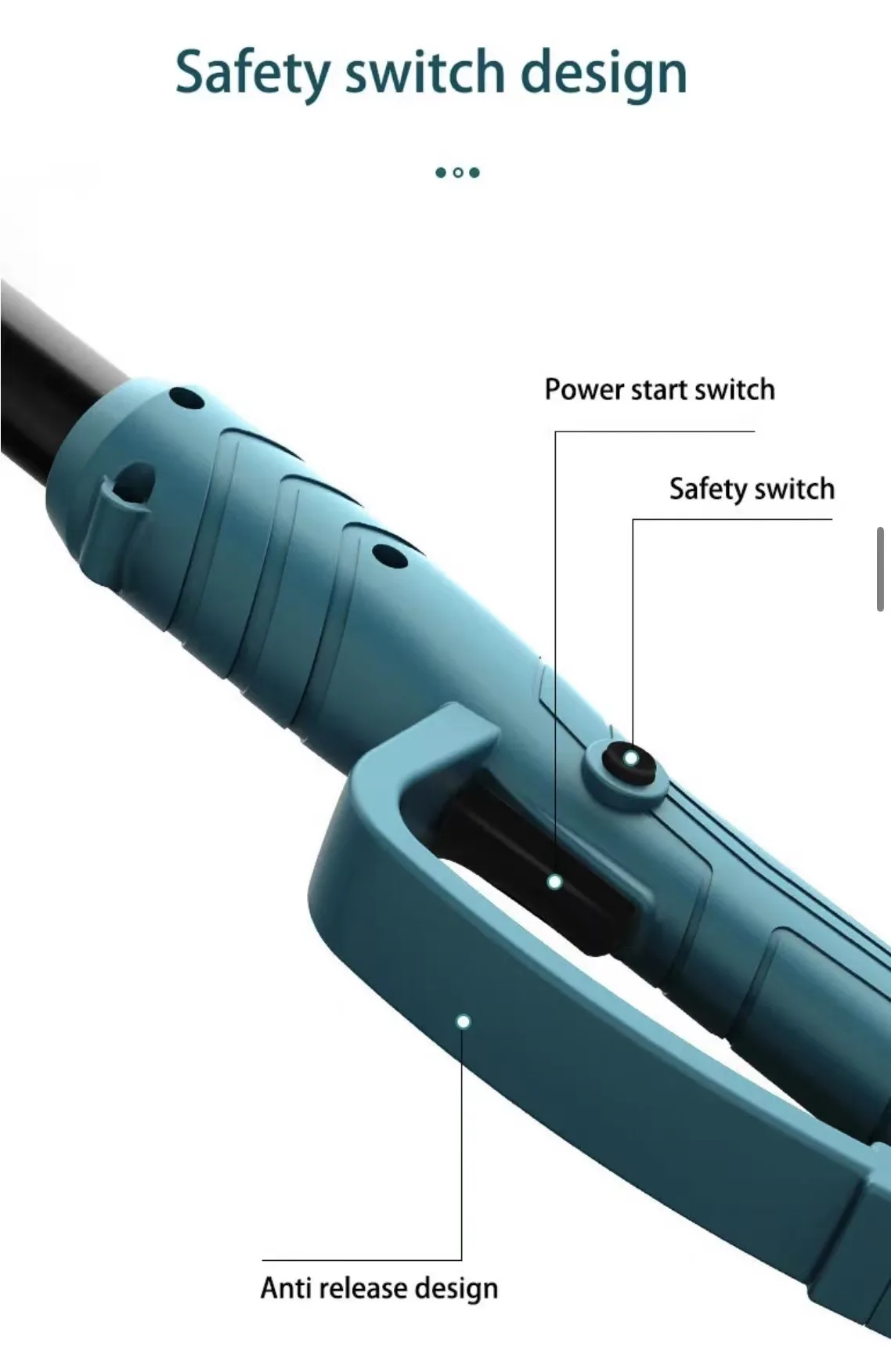 Cordless Lithium Power Electric Garden Pruner Anti-Slip Mini Chainsaw ...