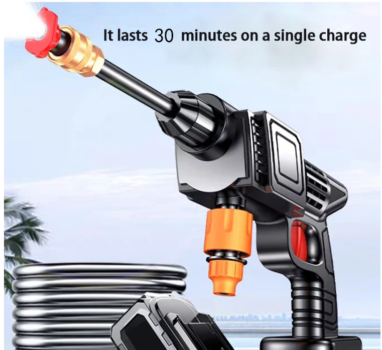 21v Portable Hand Held Car Washer Machine Rechargeable Car Washing ...