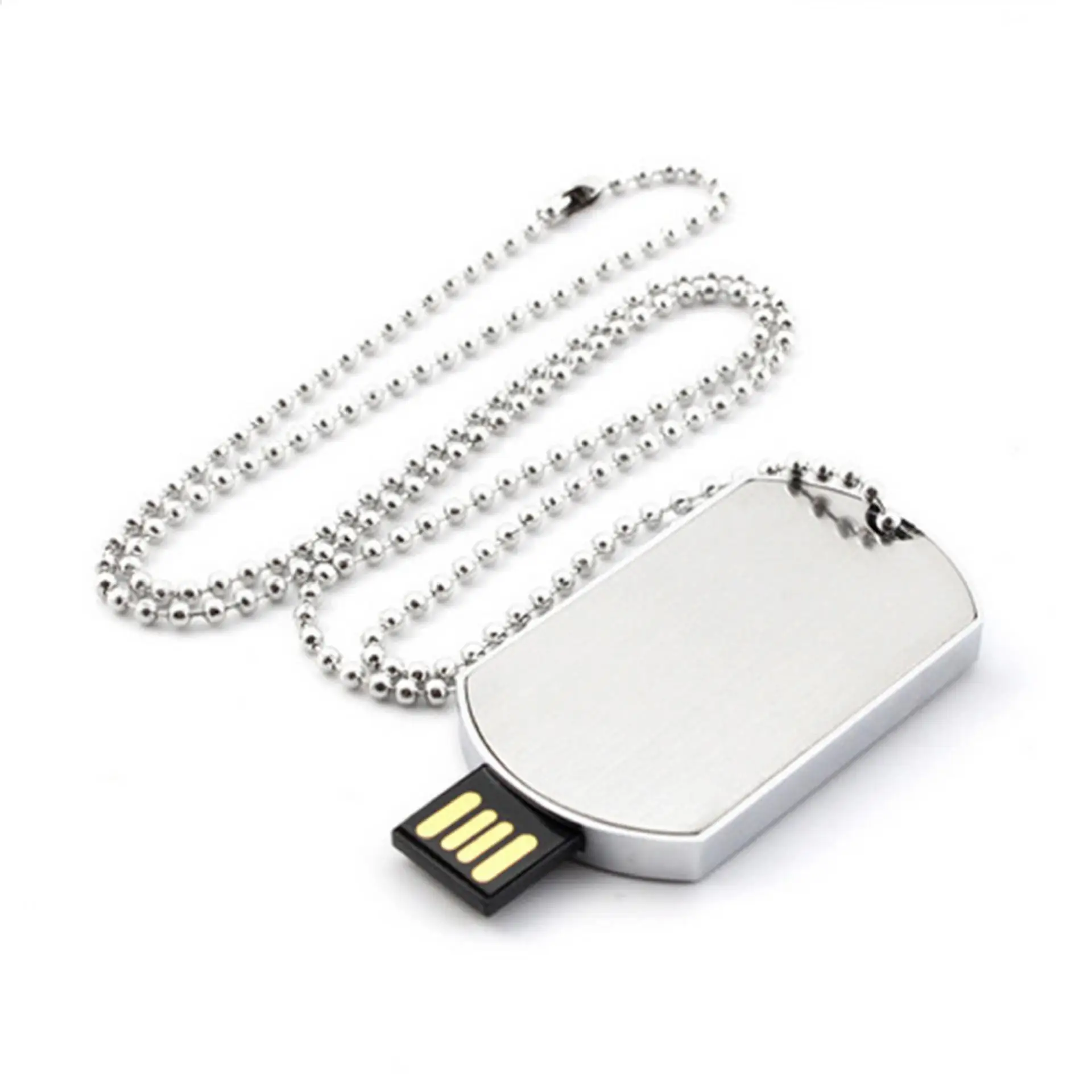 OEM Nameplate USB Flash Drive - Waterproof Dog Tag Necklace