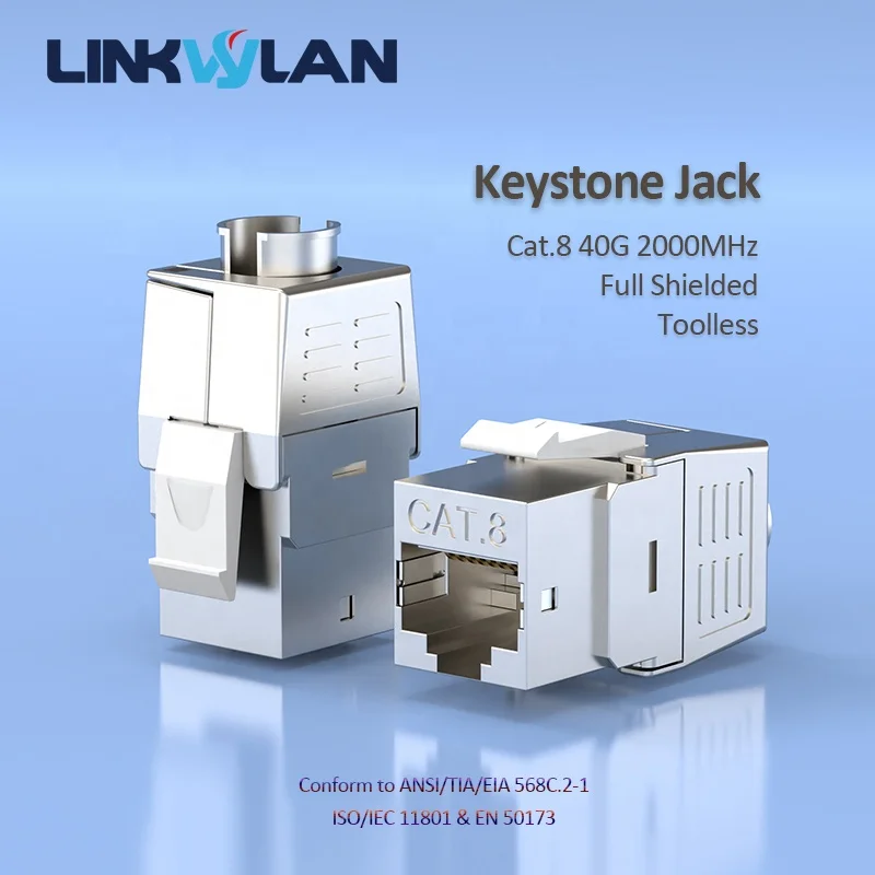 Linkwylan KJ169 40G Cat 8 Keystone Jack - Reliable Performance