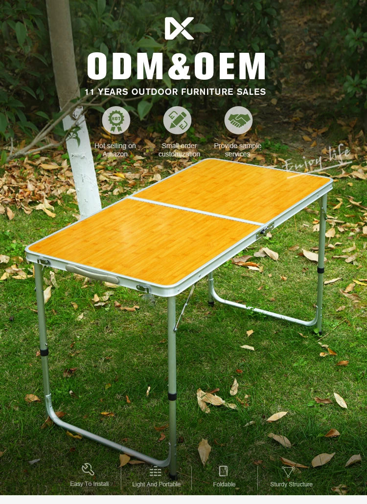 Sturdy And Stable Mdf Aluminum Camping Foldable Tables - Buy Foldable ...