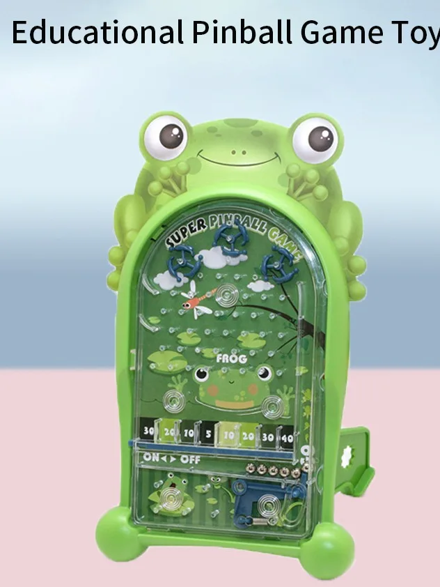 Qs Educational Pinball Game Machine Classic Toys Interactive Plastic ...