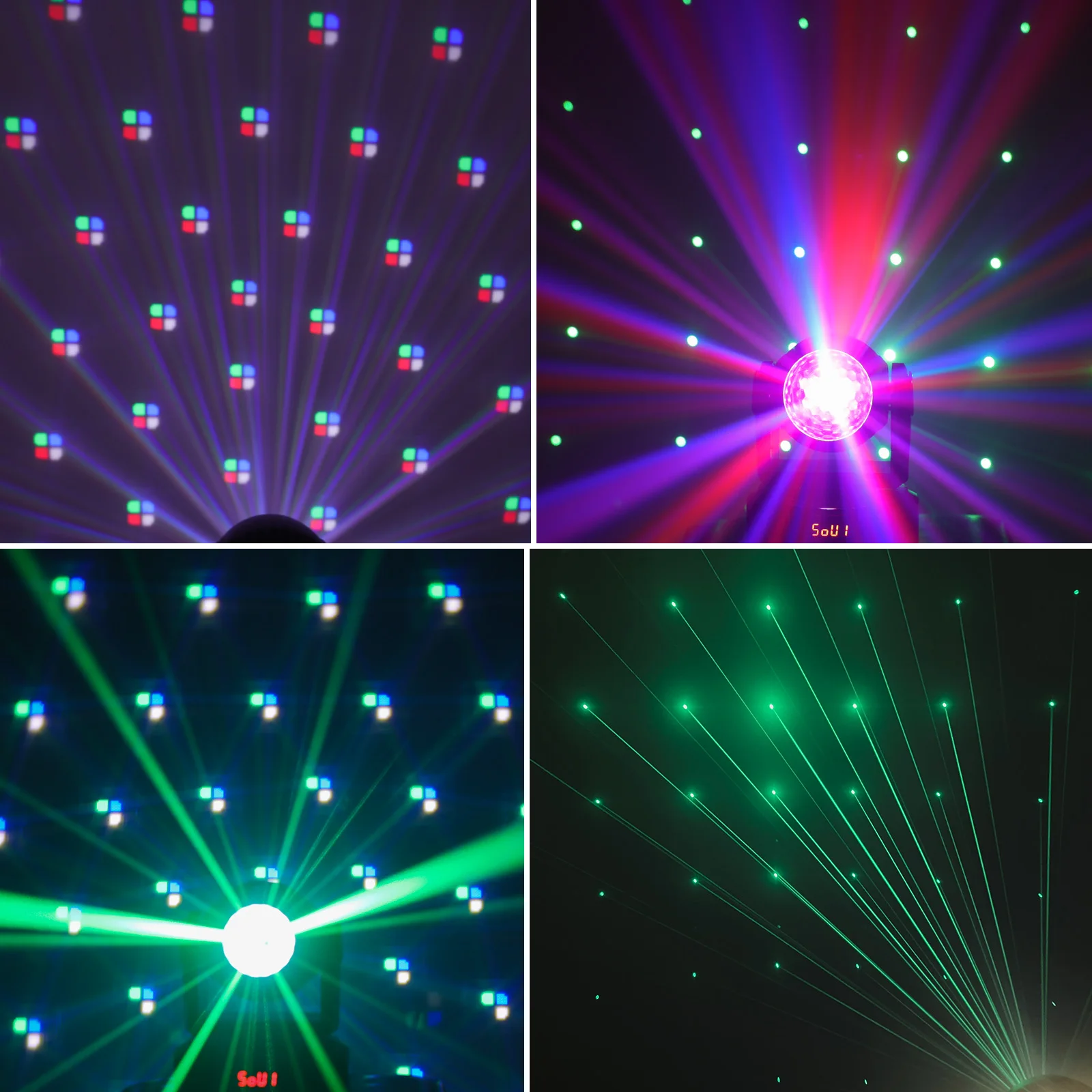 Factory Double-sided Led Stage Light 3in1 Mini Moving Head Light With ...