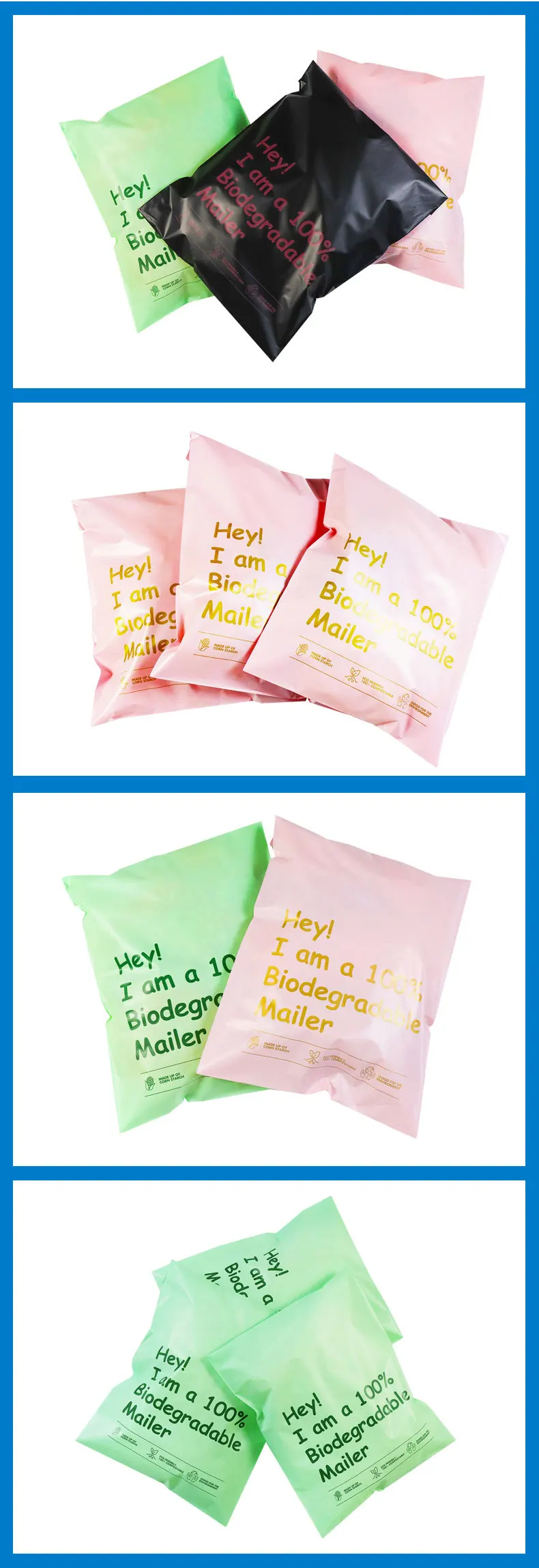 Eco-friendly Polythene Logo Custom Printed Padded Envelopes
