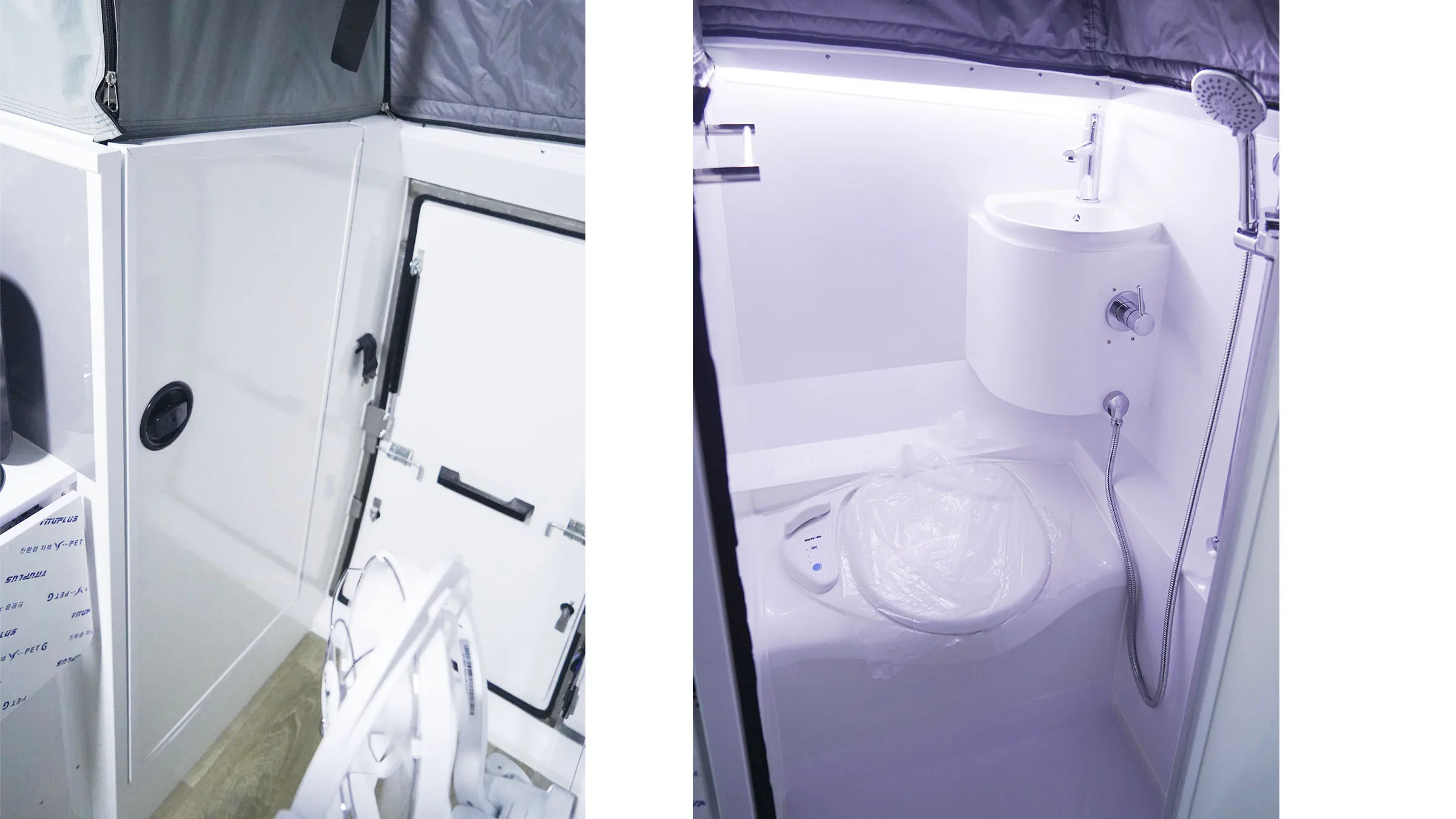 Fiberglass Pickup Camper for Ram Trucks - Pop Top & Slide In