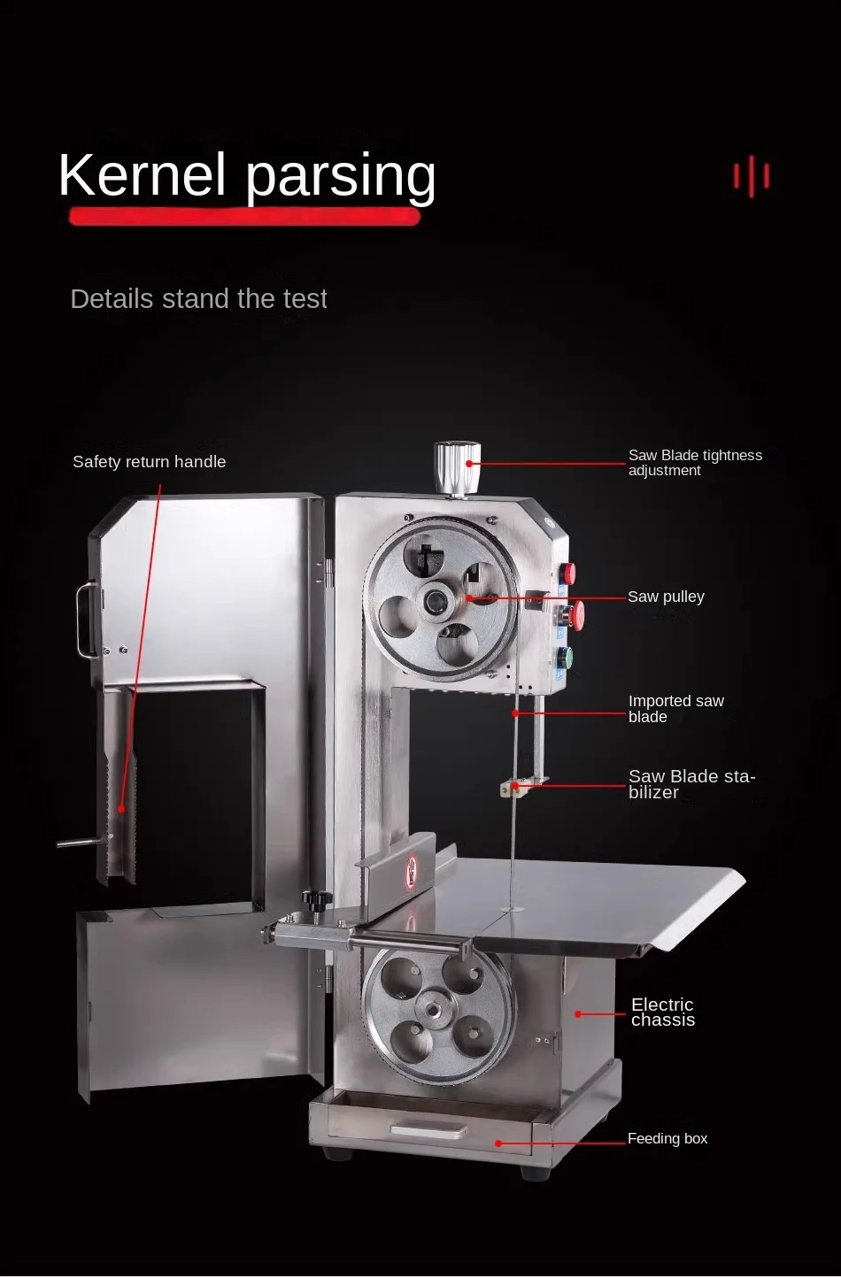 Butchery Used Pig Neck Cutter Meat Cutting Machine Bone Saw Automatic ...