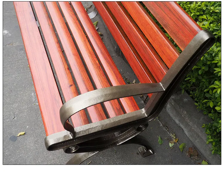 Outdoor Furniture Metal Sitting Bench With Cast Iron Legs Garden Park ...