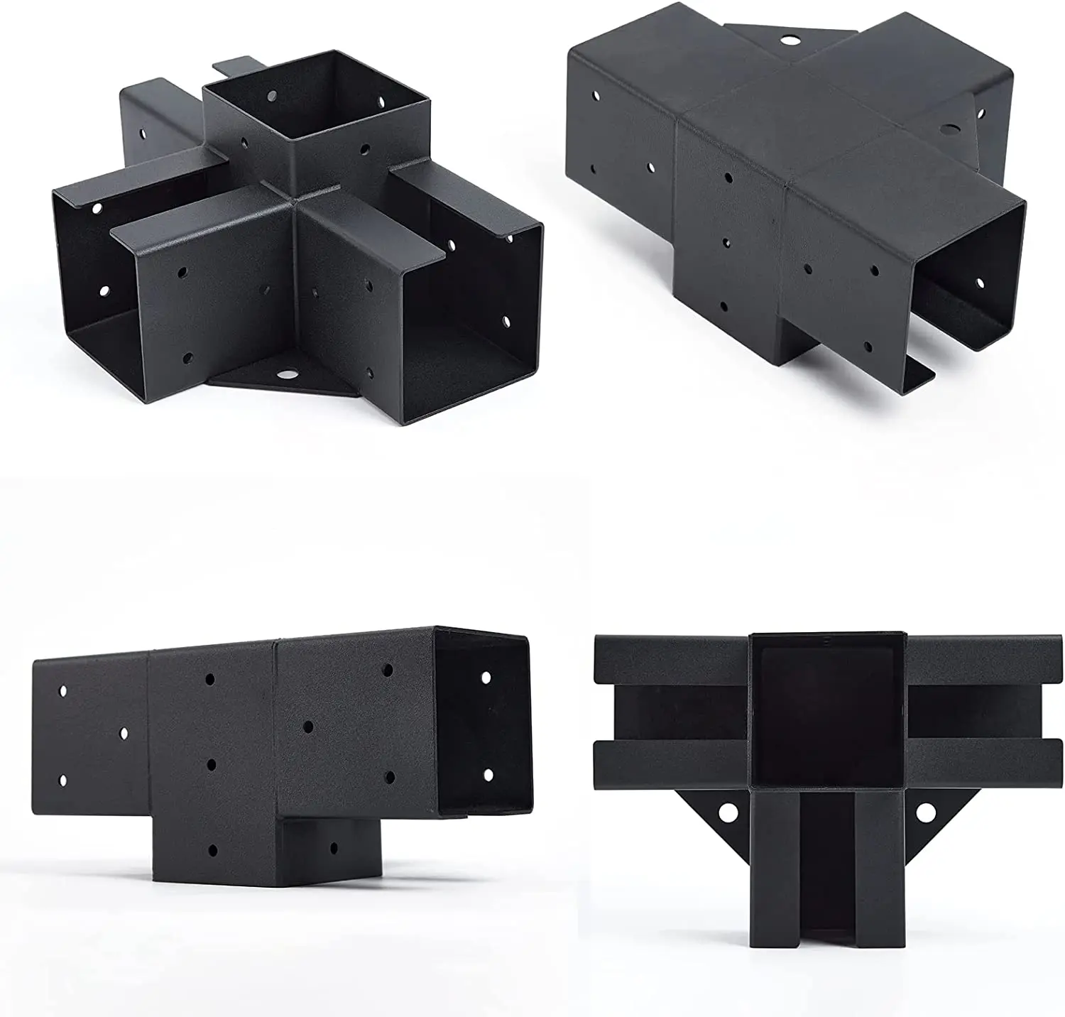 Aluminium pergola kit bracket DIY Elevated Wood Stand Steel Bracket ...