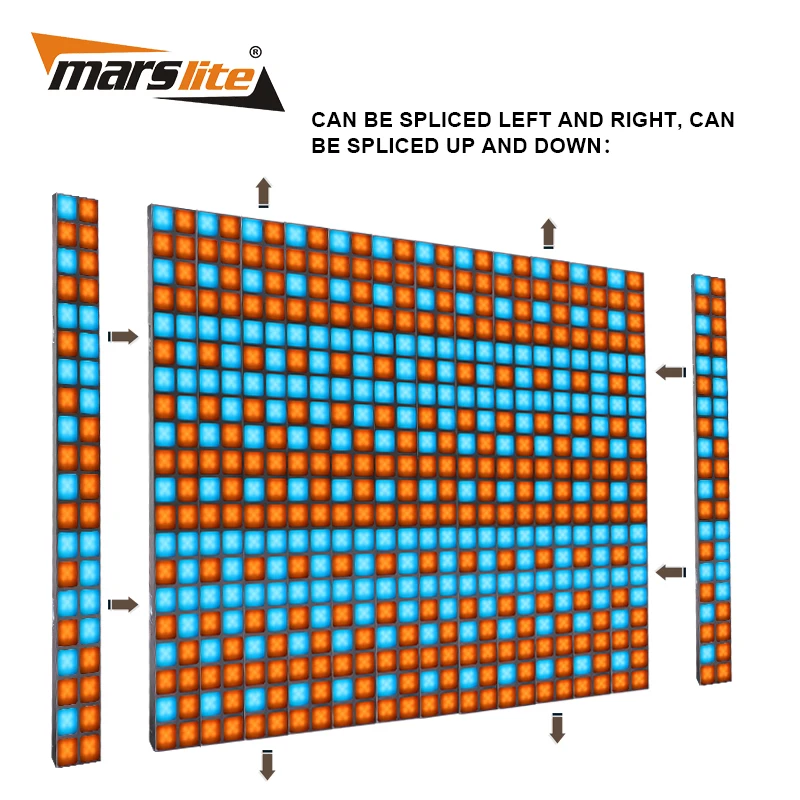 Marslite Led Light 10 X2 Led Full Color Dot Matrix Dmx Matrix Blinder ...