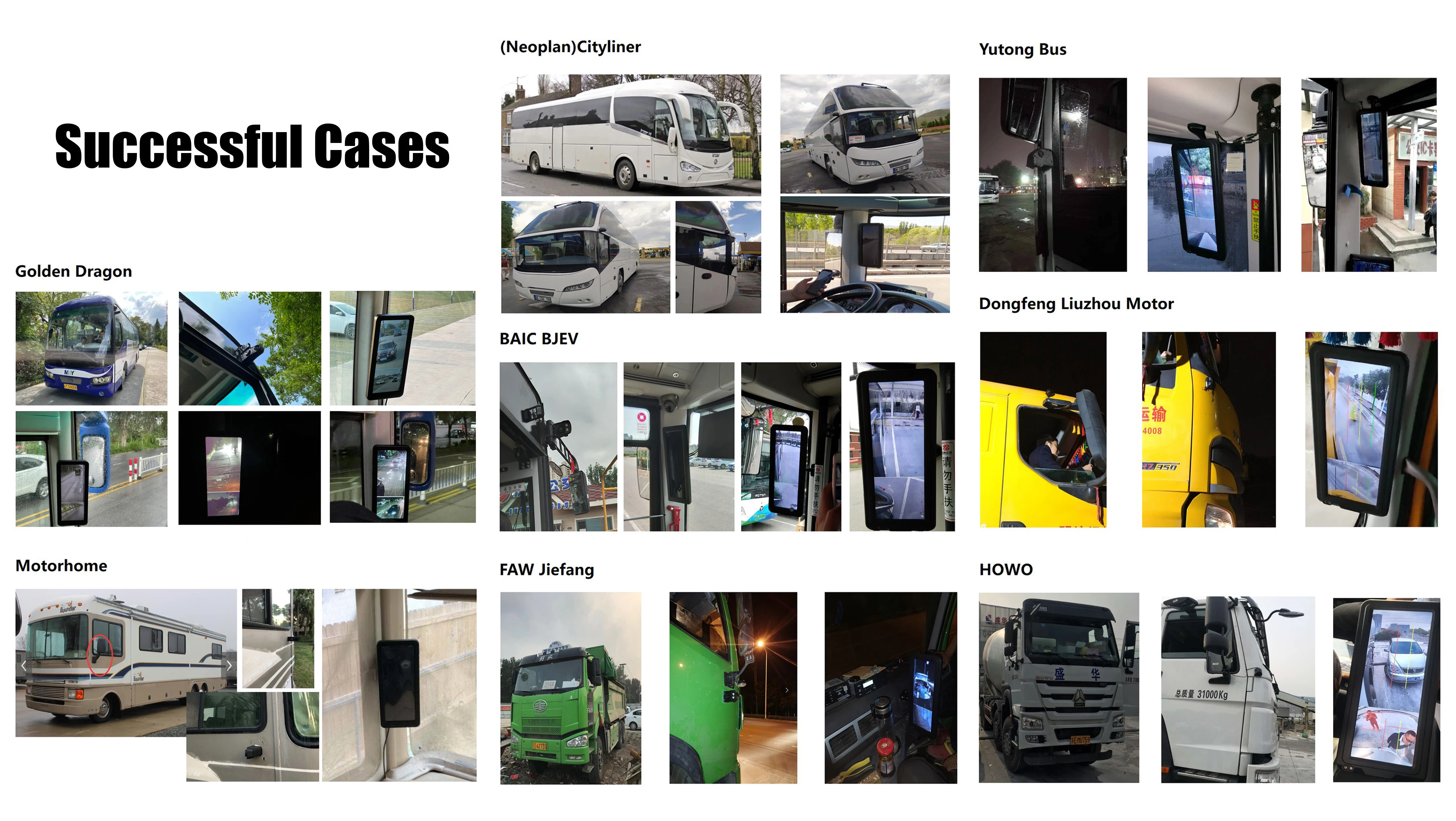 12.3 Inch Full HD 1080P Electronic Camera Monitor for Trucks