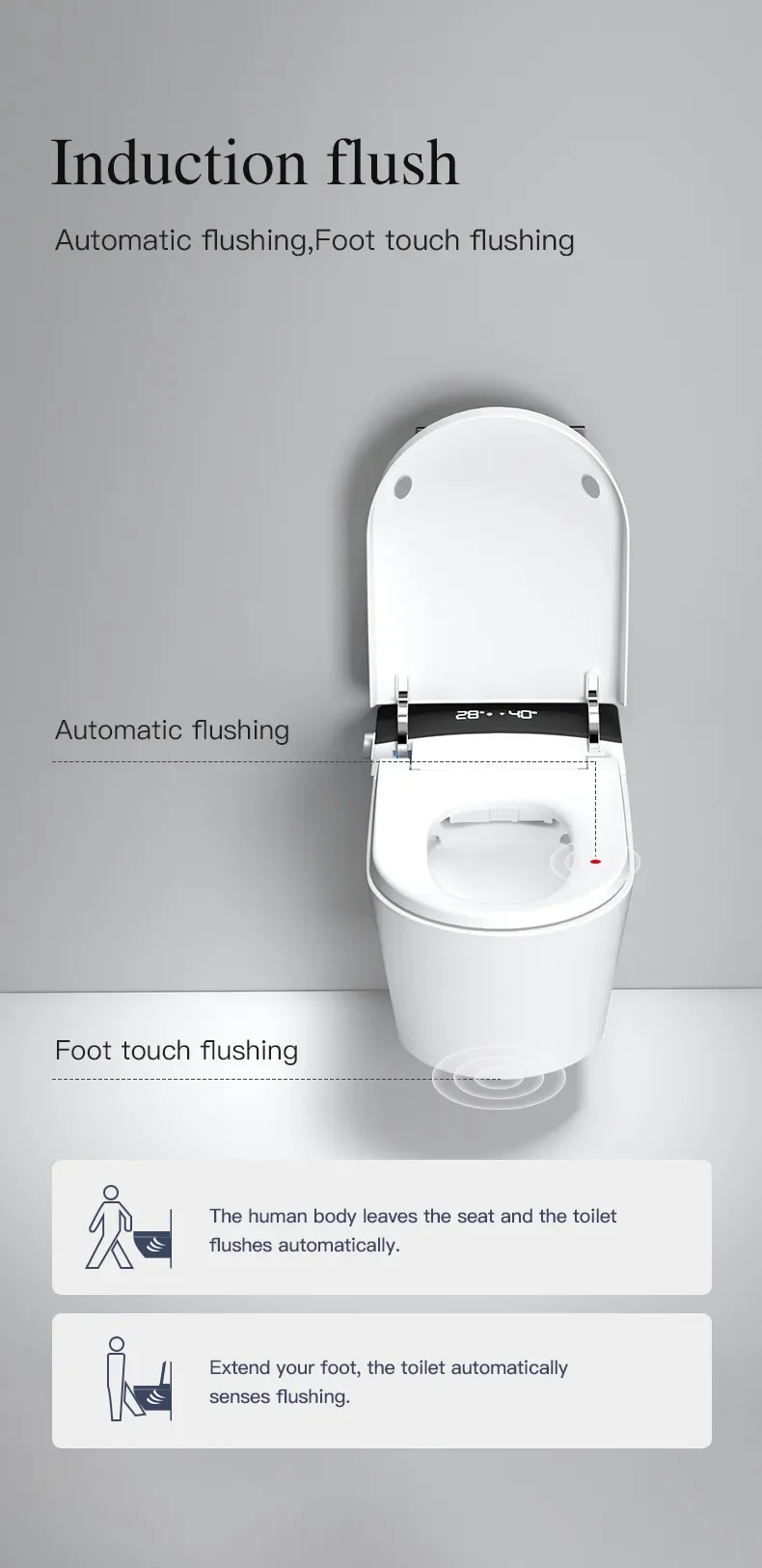 Smart Toilet with Automatic Bidet and Flush - Watermark Electric WC ...