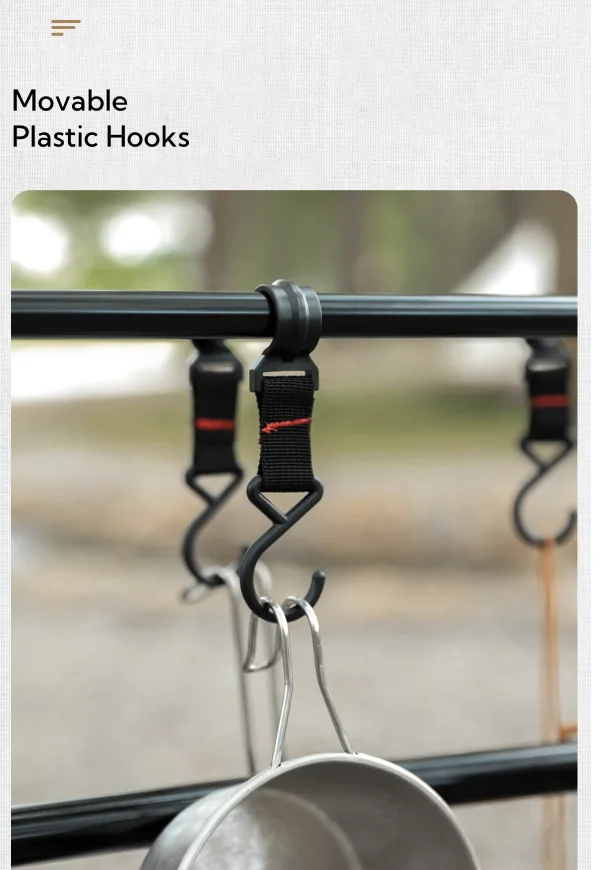 Outdoor Hanging Rack,Foldable Tripod Structure Shelf,Aluminum Alloy ...