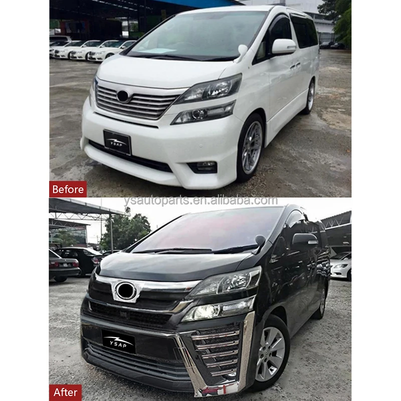 Upgrade 2008 Vellfire with 2018 Body Kit - High Quality