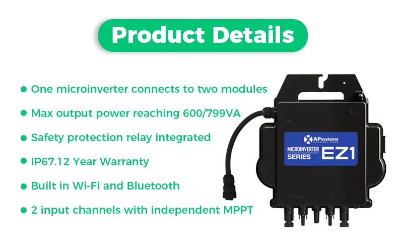 Apsystems Micro Inverter 800w - Efficient Solar Power