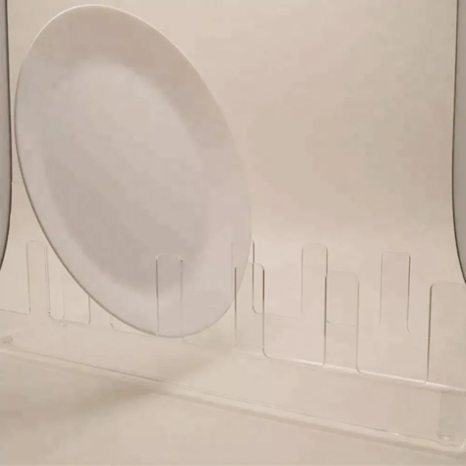 Clear Acrylic Plate Display Stand Fixed Lucite Plate Display Rack ...