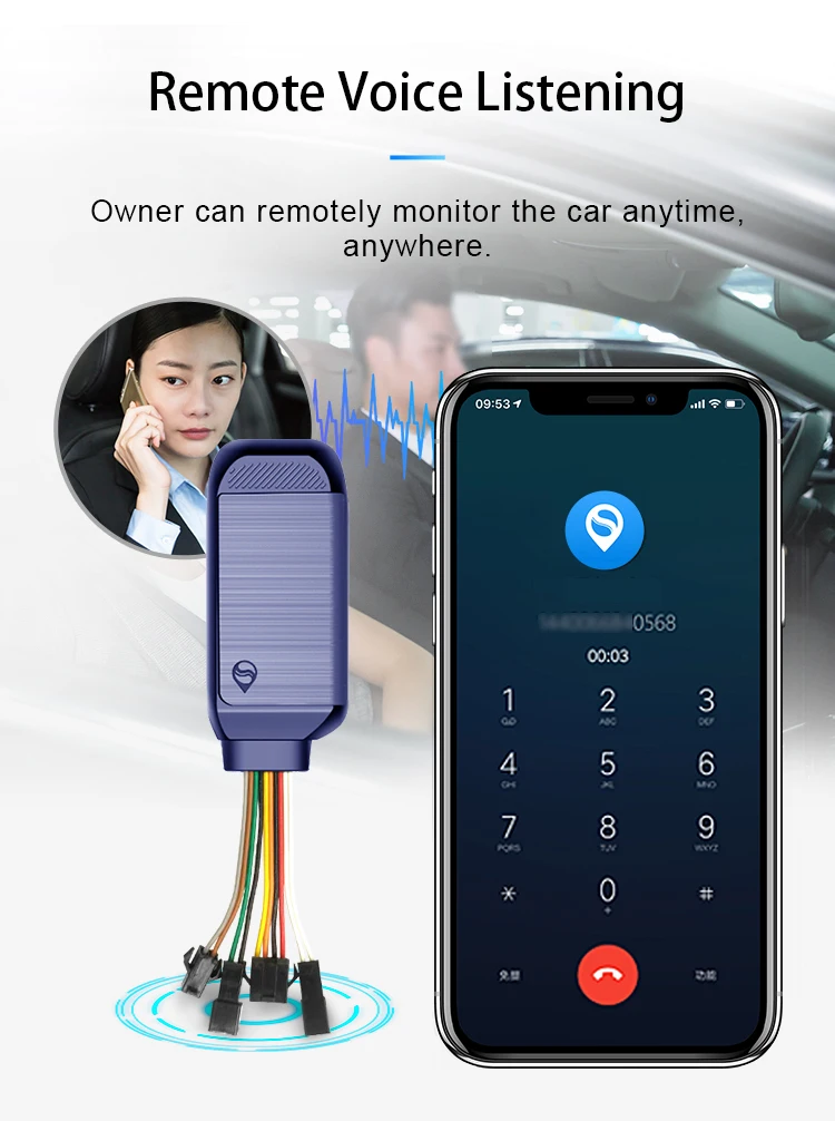 Multi-wire Connected Tracker 4g Tracking Device Anti Theft Gps Sos ...