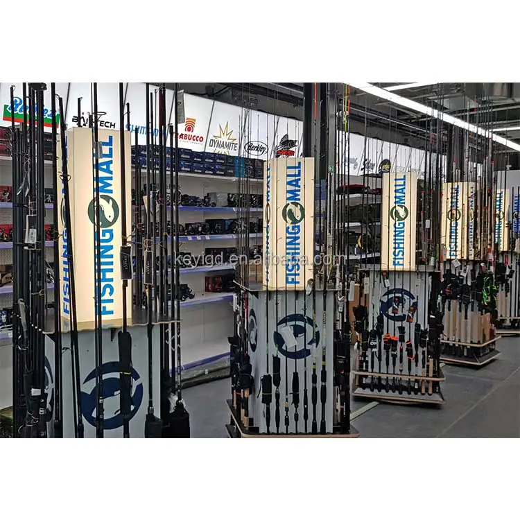 Customize Modern Fishing Tackle Shop Furniture - Wood Display Rack