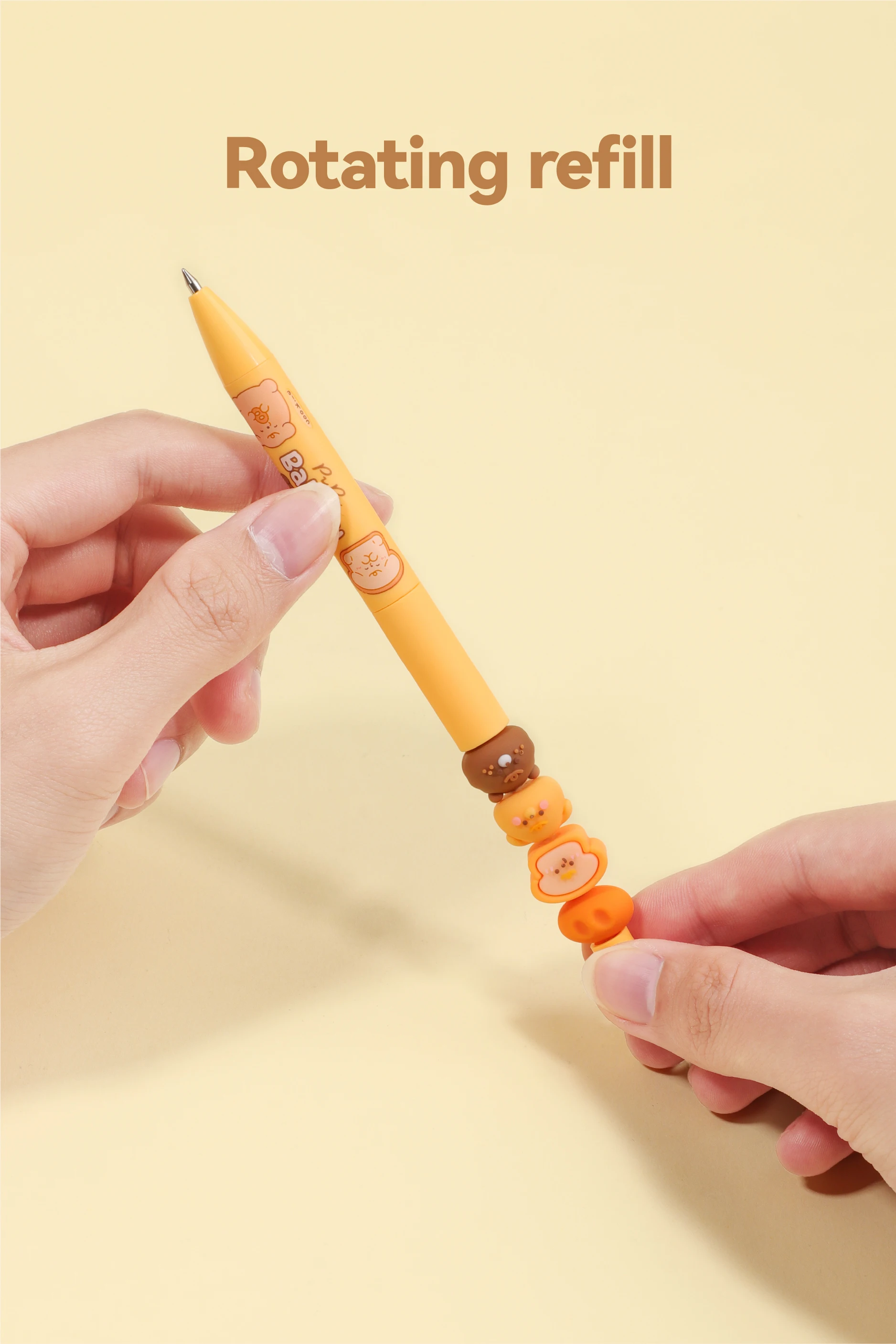 Kuki Creative Bread Shape Gel Pens for Students & Office