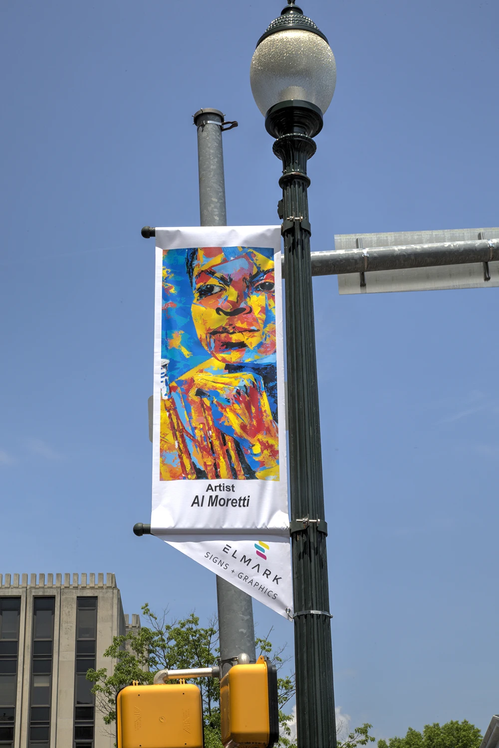 Outdoor Advertising - Efficient Road Lamp Light Pole Banners