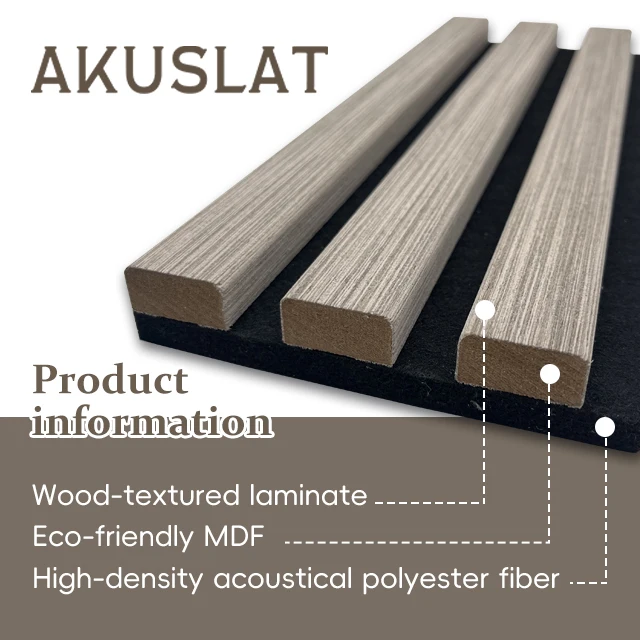 Customized White Color Soundproodf Wall Panels Veneer Wrapped Acoustic ...