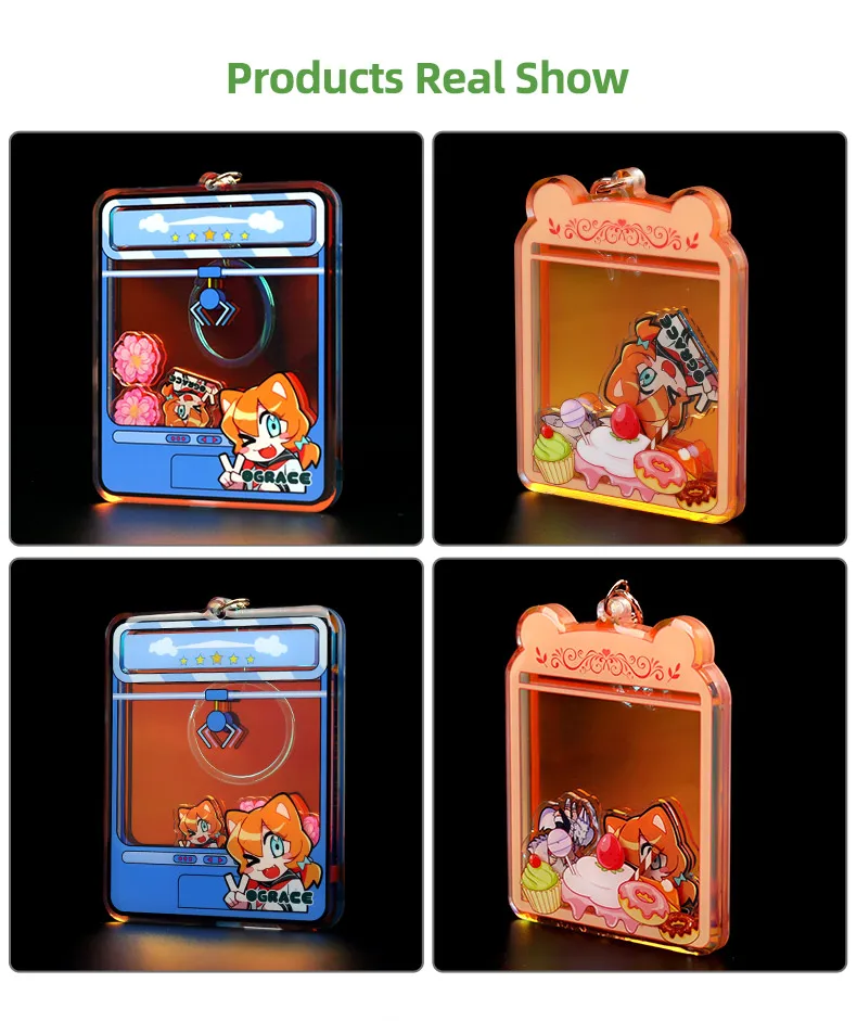 Vograce Custom New Design Shaker Acrylic Kawaii Rainbow Shaker Charm ...