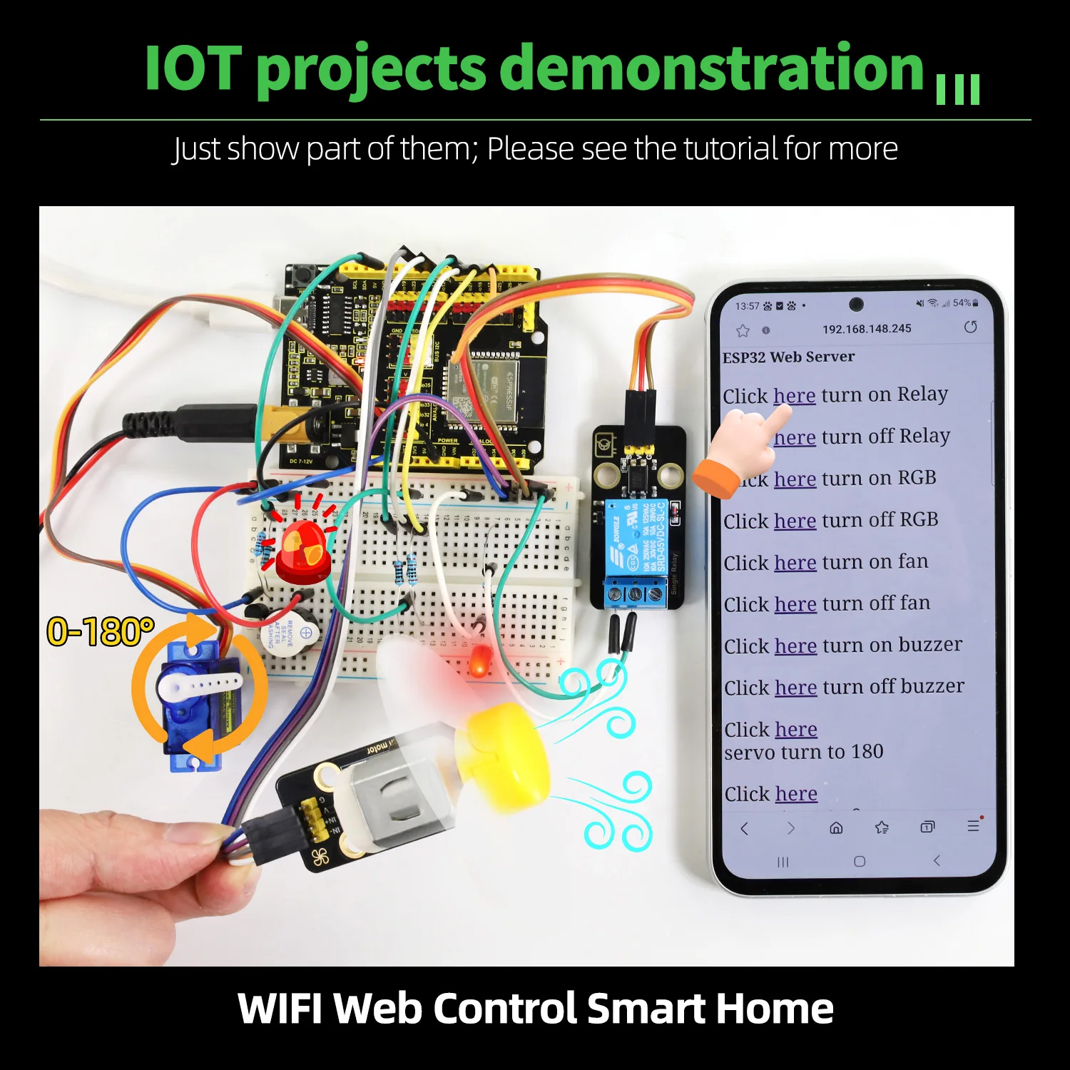 Keyestudio ESP-32 IOT Learning Kit - Fun Programming Projects
