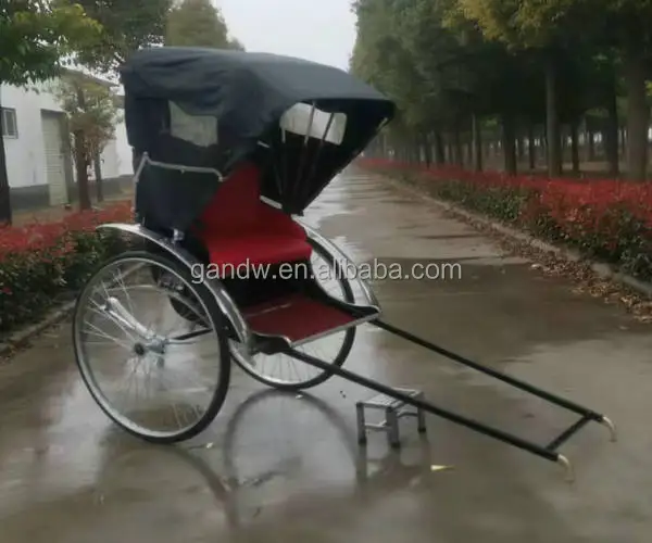 Street Show Human Power Two Wheeled Rickshaw Cart - GW-HC016