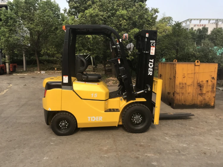 TDER Ce Iso 3m Lift Height Truck Carretilla Elevadora Empilhadeira 1.5ton diesel Forklift diesel ...