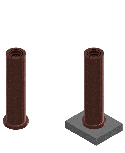 DIN EN ISO 13918 Compliant Internal Threaded Bushings with Weld Pins ...