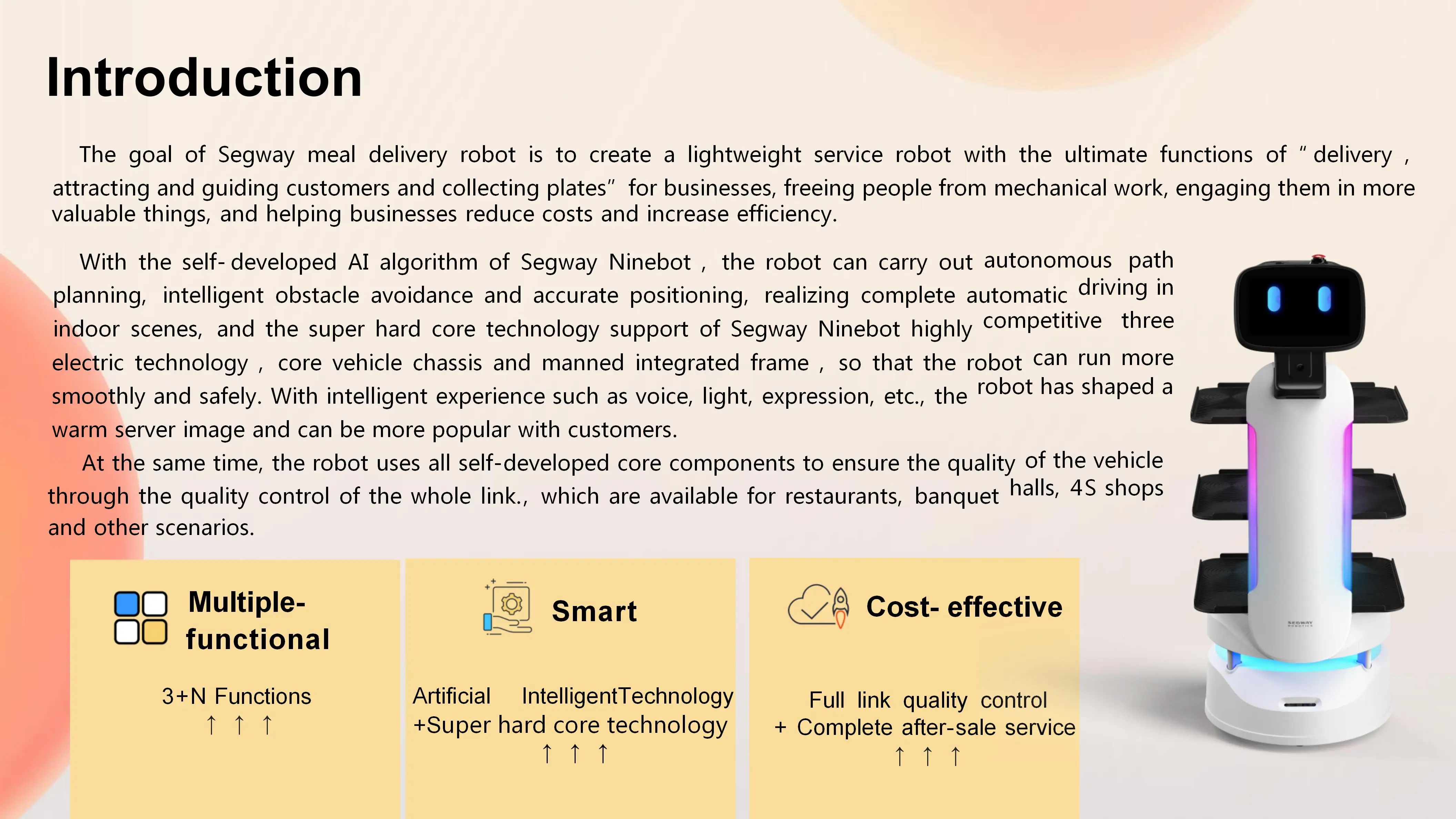 Inteligencia Artificial Humanoid Mobile Security Robot Artificial ...