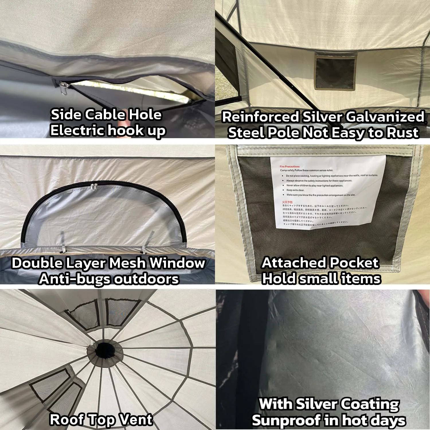 DANCHEL OUTDOOR 4 Seasons Inflatable Camping Tent - Luxury Yurt