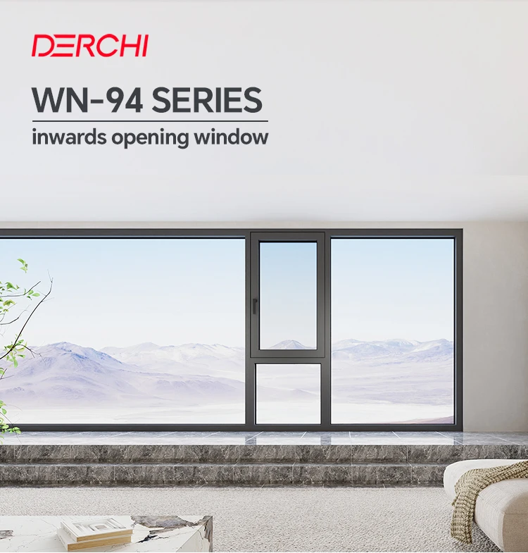 DERCHI NFRC AS2047 Tilt and Turn Casement Window Double Triple Glazed ...