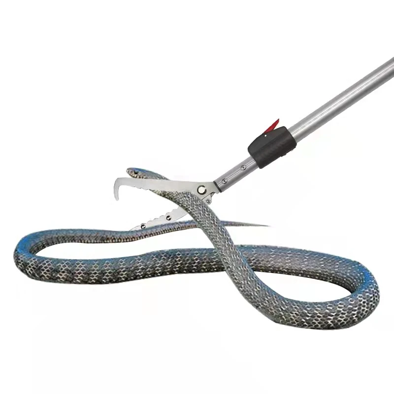 Snake Catching Tongs Rescue Tongs Long Handle Pest Control Aluminium ...